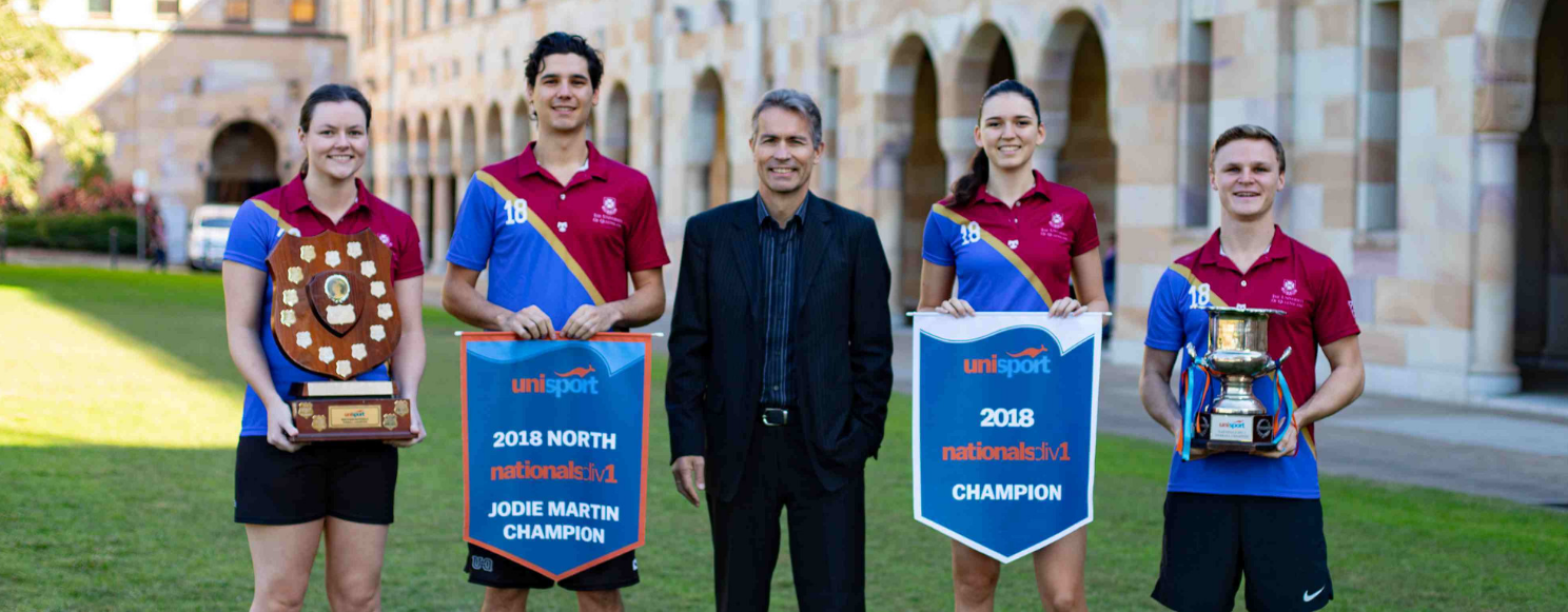 UQ Vice-Chancellor celebrates UniSport Nationals championship - UQ Sport